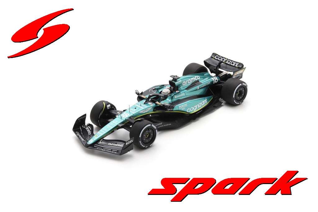 Spark 18S957 1/18 Aston Martin AMR23 No.18 Aston Martin Aramco Cogniza ...